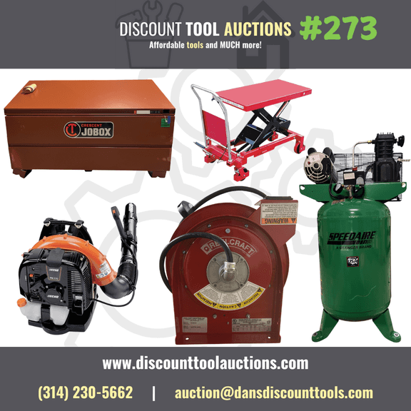 Dan's Discount Tools Auction #273 - Redbird Tools LLC