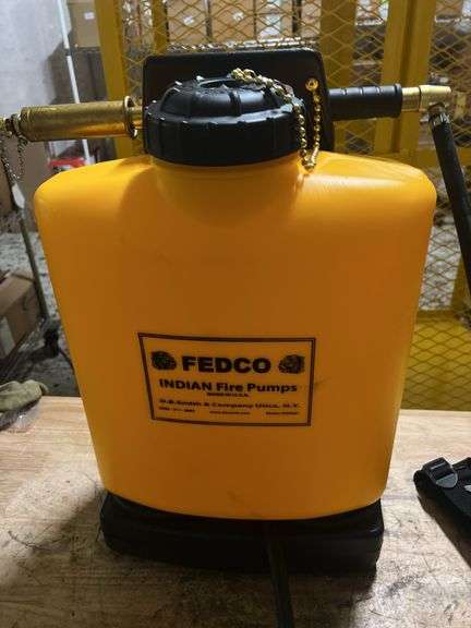 Indian Fedco 5 gal Tank Fire Pump - 190387 - MSRP $172.99 - Redbird ...