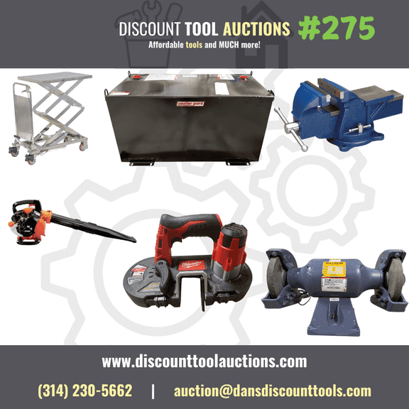 Dan's Discount Tools Auction #275 - Redbird Tools LLC