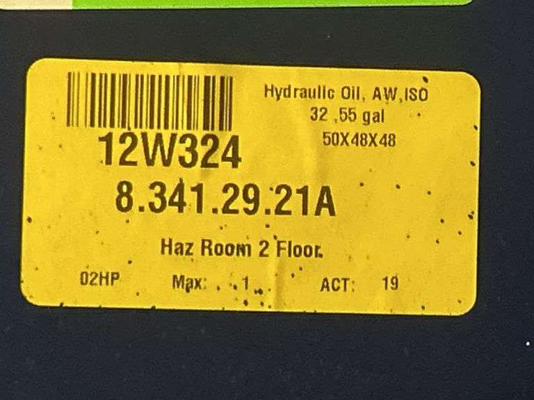 Valvoline 55 gal ISO Grade 32 Clear Hydraulic Oil - 12W324 - MSRP ...