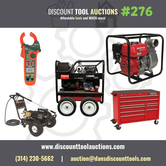 Dan's Discount Tools Auction #276 - Redbird Tools LLC