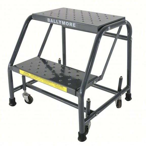 Ballymore 450 lb Load Capacity 2 Steps Steel Step Stool - 8YDX8 - MSRP ...