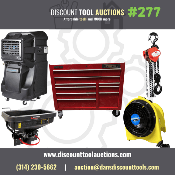 Dan's Discount Tools Auction #277 - Redbird Tools LLC
