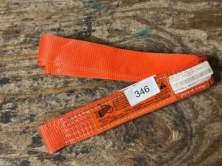 Wisconsin Lifting Specialists 2"W x 4'L Orange 1 Ply Nylon Endless ...