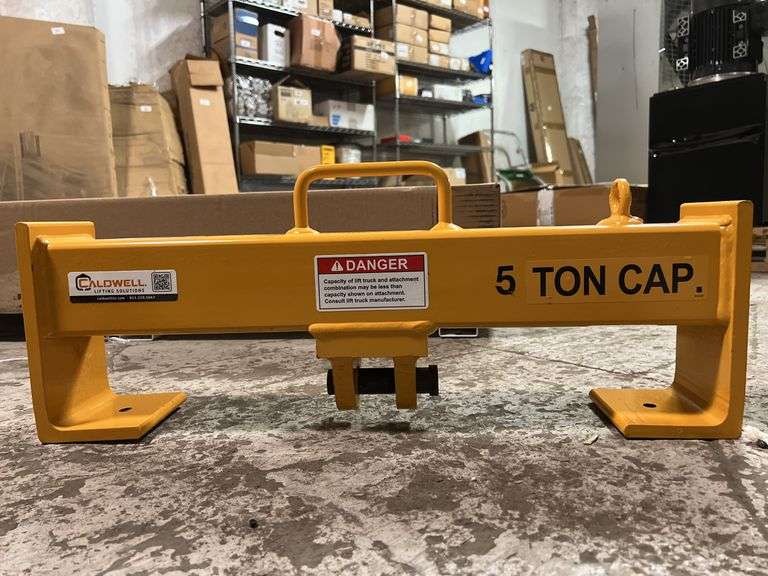 Caldwell 25" x 19" x 1/4" Double Fork Pockets Forklift Lifting Beam ...