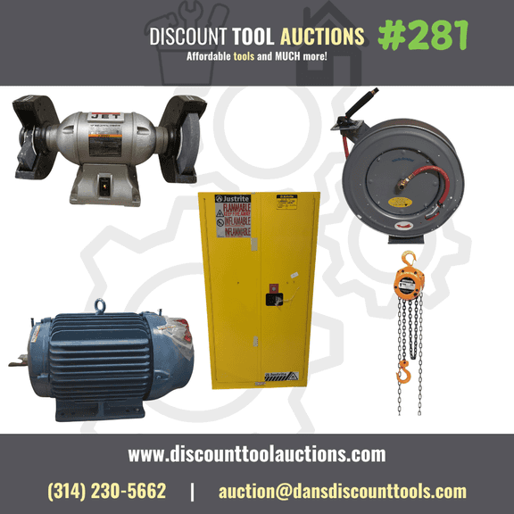 Dan's Discount Tools Auction #281 - Redbird Tools LLC
