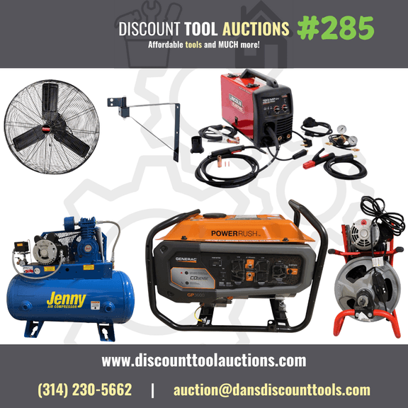 Dan's Discount Tools Auction #285 - Redbird Tools LLC