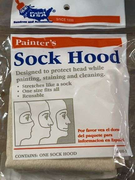 (47) Paint USA Universal Size Cotton Tan Painter's Head Sock Hood ...