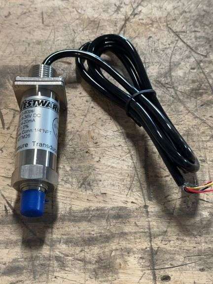 Westward 1/4" Male NPT 60 PSI 4 to 20mA DC Cable & Wire Leads Pressure ...