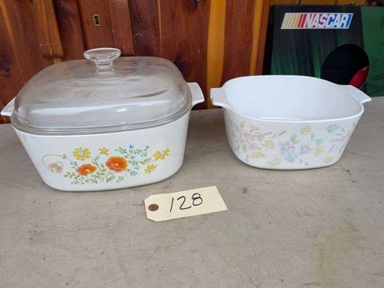 Corning Ware Casserole Dishes Garage Duck Soup Auctions corning-ware-casserole-dishes-garage-duck-soup-auctions