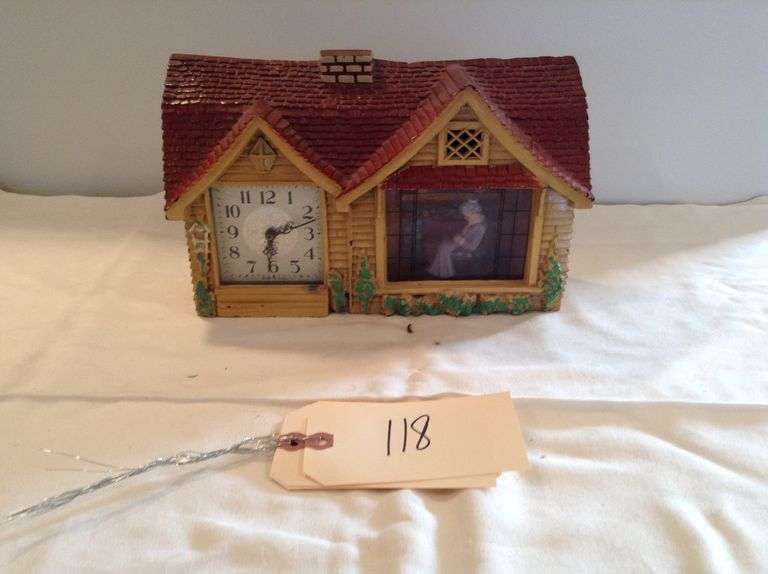 Haddon original Home Sweet Home Clock. Model 30. Runs - Duck Soup Auctions
