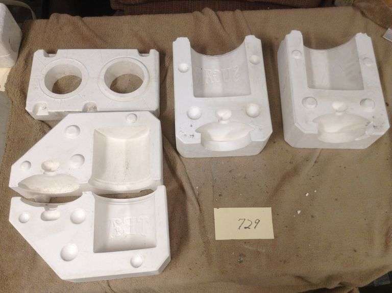 Country Kitchen Sugar and Tea Canister Ceramic Molds - Duck Soup Auctions