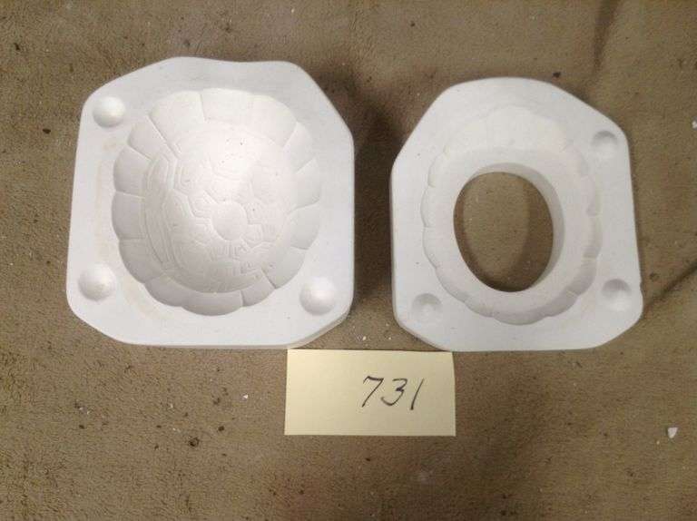 Turtle Shell Ceramic Mold - Duck Soup Auctions
