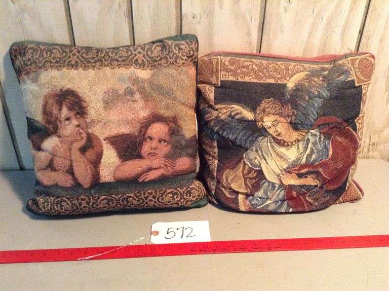 Angel Throw Pillows - Duck Soup Auctions