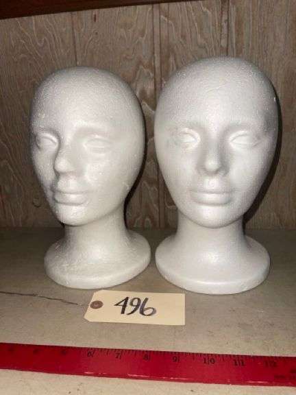 Styrofoam head forms • Kitchen - Duck Soup Auctions