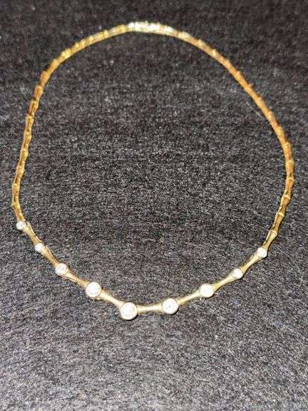 Unique diamond chain marked 14k diamonds test positive • 22.55 grams ...