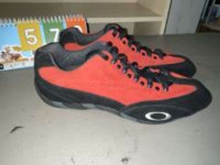 Rare Oakley Men’s Drag Race/Kart Racing Red & Black Suede Driving Shoe ...