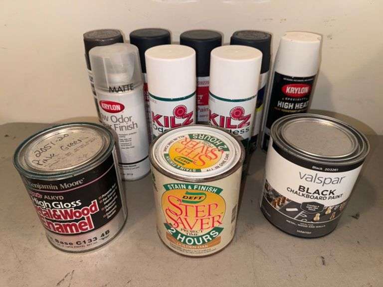 Paint lot • Back room - Duck Soup Auctions