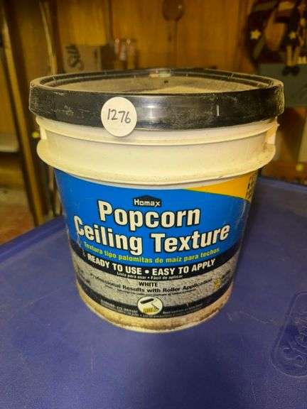 Popcorn ceiling texture • Feels nearly full • Basement - Duck Soup Auctions
