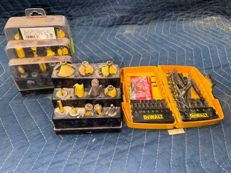 Router bit set • Workshop - Duck Soup Auctions