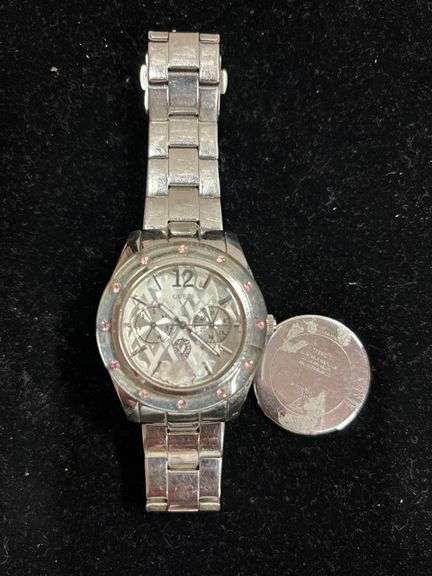 Guess pink ribbon watch • Office - Duck Soup Auctions