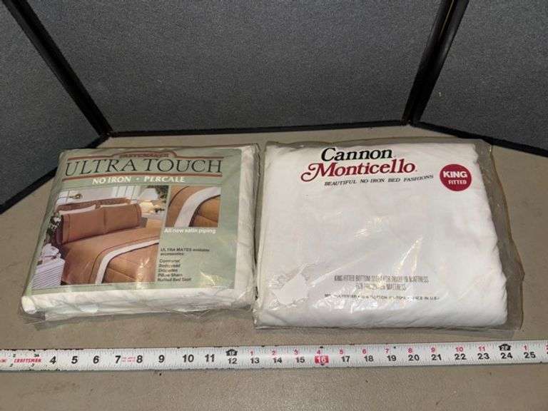 King size sheets • New in Package • Basement side 2 - Duck Soup Auctions