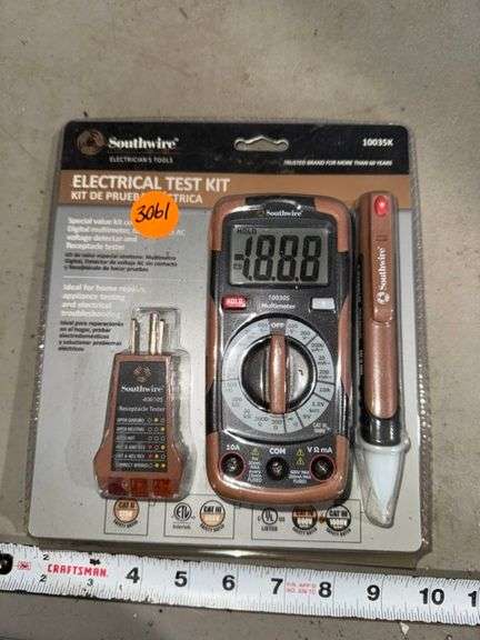 Electrical test kit • Garage 2 - Duck Soup Auctions
