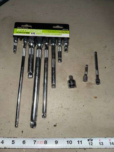 Pittsburgh wobble socket extensions • Garage 2 - Duck Soup Auctions