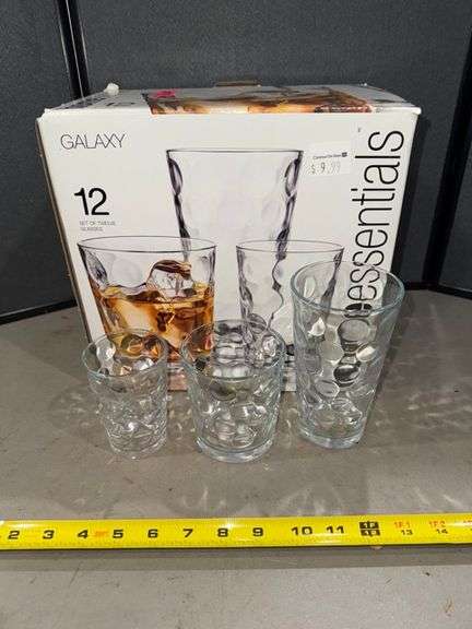 Home essentials galaxy glassware set • Kitchen - Duck Soup Auctions