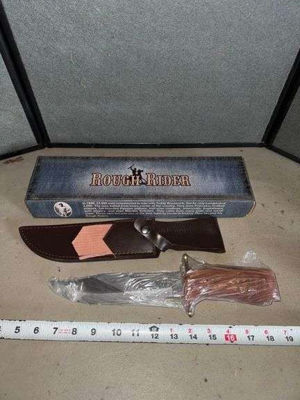 Rough rider knife with sheath • Garage 2 - Duck Soup Auctions