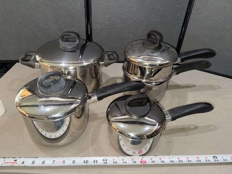 Revere ware pots with lids • Kitchen - Duck Soup Auctions
