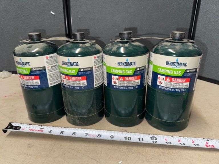 Bernzomatic propane tanks • Basement - Duck Soup Auctions