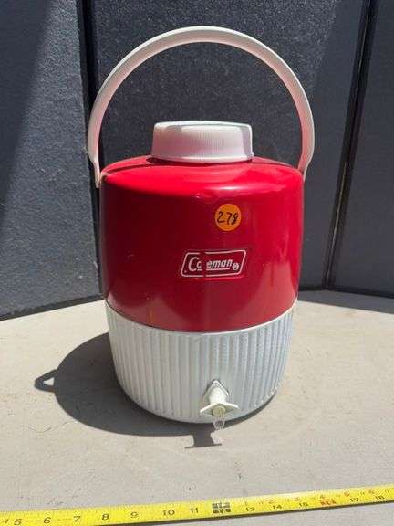 Coleman drink dispenser • Garage - Duck Soup Auctions