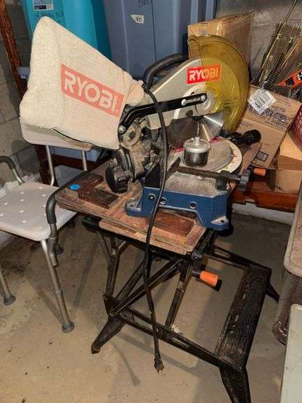 Ryobi radial saw • Basement with walkout - Duck Soup Auctions