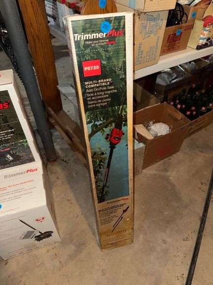 Trimmer plus Pole saw • Basement with walkout - Duck Soup Auctions