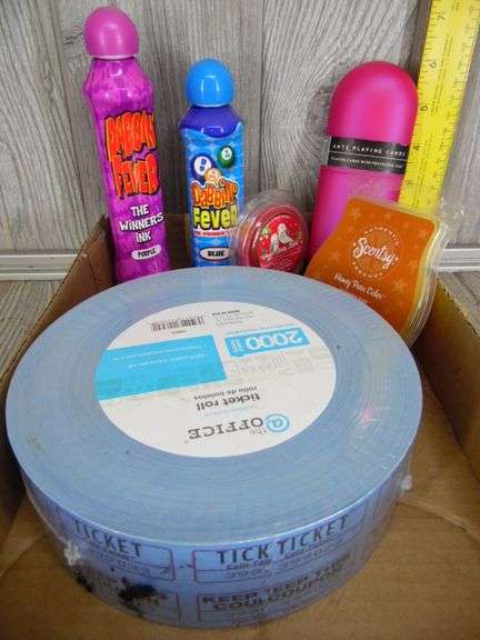 Ticket Roll, Ink Dobber & Cards - Dunker Auction
