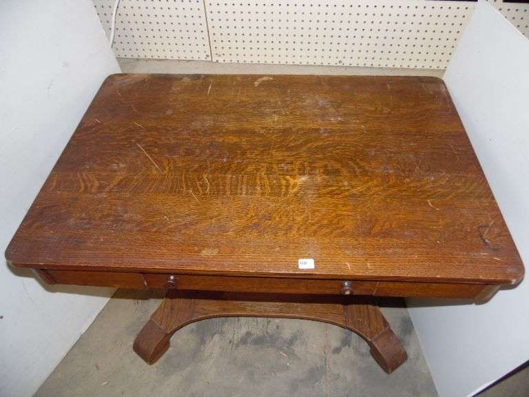 Antique Library Table - Dunker Auction