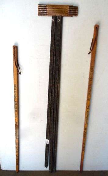 Folding Rulers and Advertising Yard Sticks - Dunker Auction