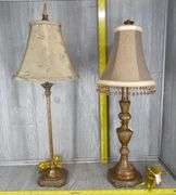 2 - Table Stick Lamps - Dunker Auction