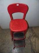 Red Kitchen Step Stool - Dunker Auction