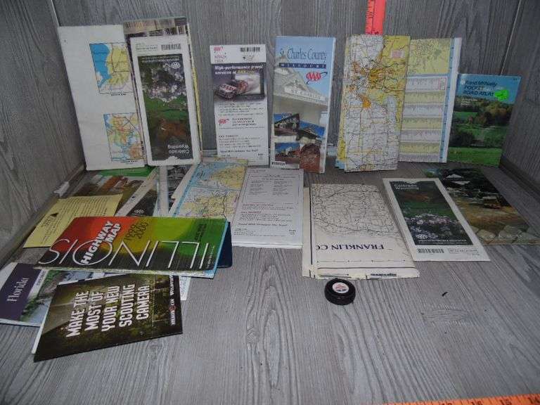 Fisher's Standard Tape Measure & Maps - Dunker Auction