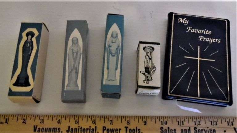 Prayer Book & Religious Statue - Dunker Auction