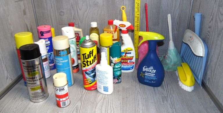 Assorted Chemicals & Cleaning Supplies - Dunker Auction