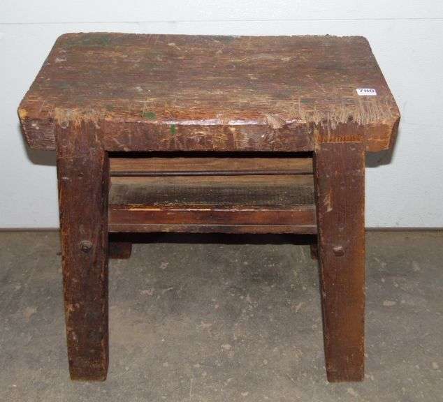 Primitive Bench/Table - Dunker Auction