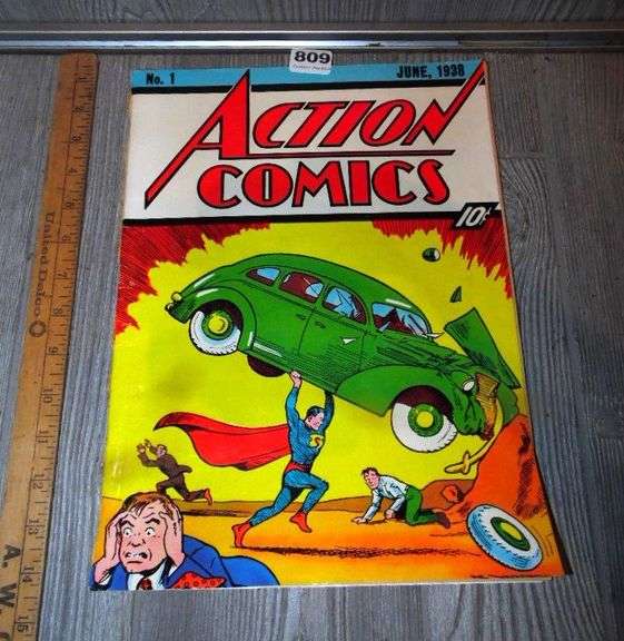 1938 Action Comic Reproduction Dunker Auction