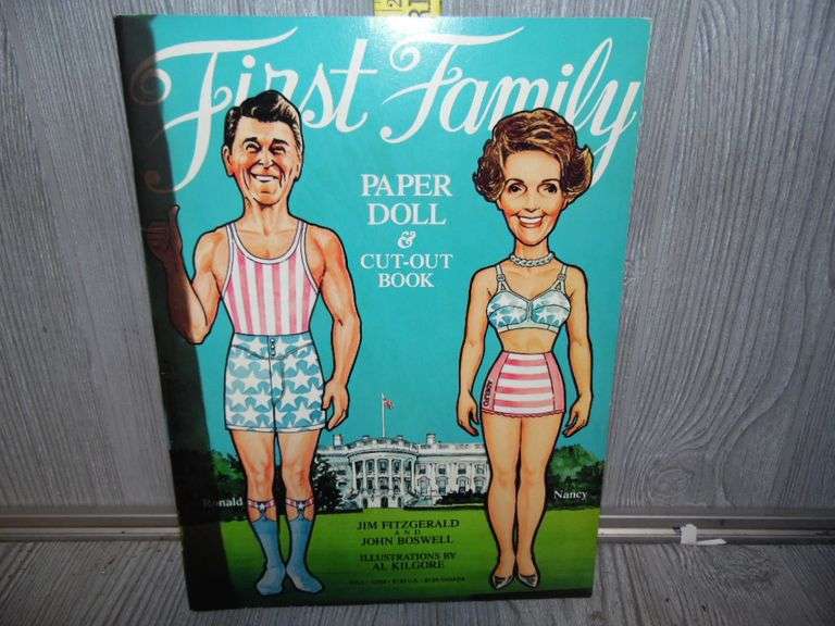 First Family Paper Doll & Cut-Out Book - Dunker Auction