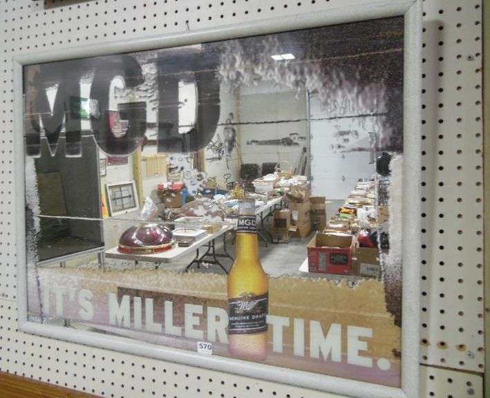 Miller Genuine Draft Mirror - Dunker Auction