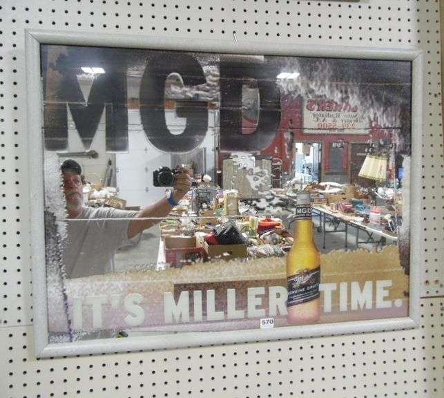 Miller Genuine Draft Mirror - Dunker Auction
