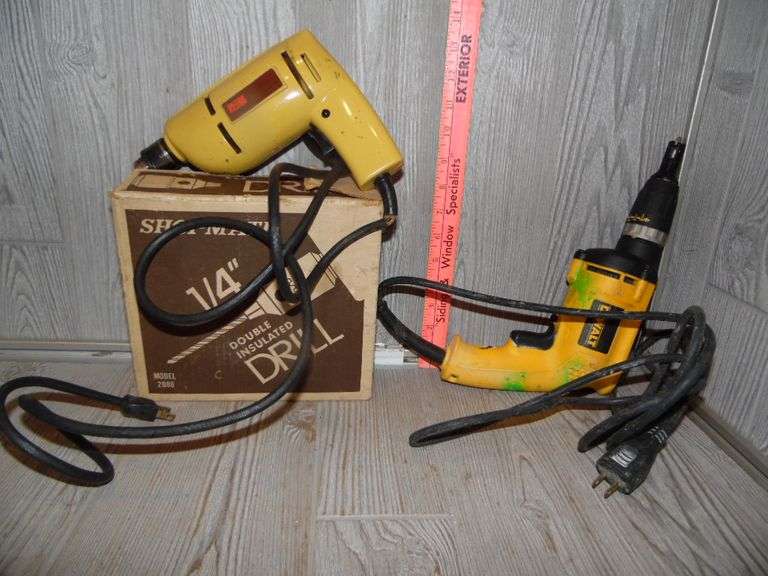 DeWalt & Shop Mate Electric Drills - Dunker Auction