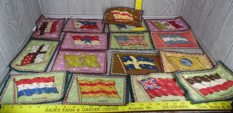 Vintage Cigar Box Flags of the World - Dunker Auction